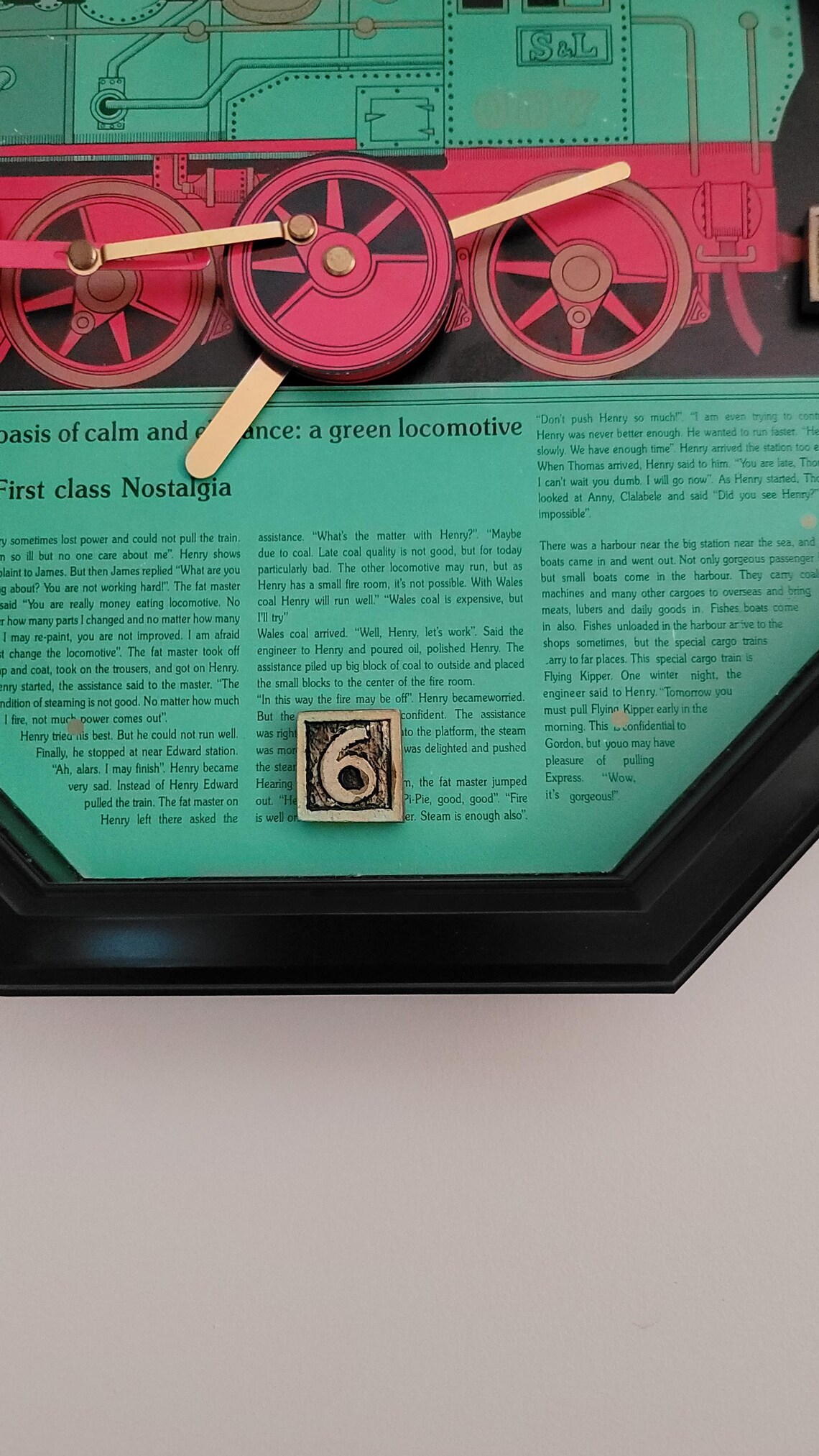 Vintage Railroad Wall Clock - Classic Train-themed Timepiece ...