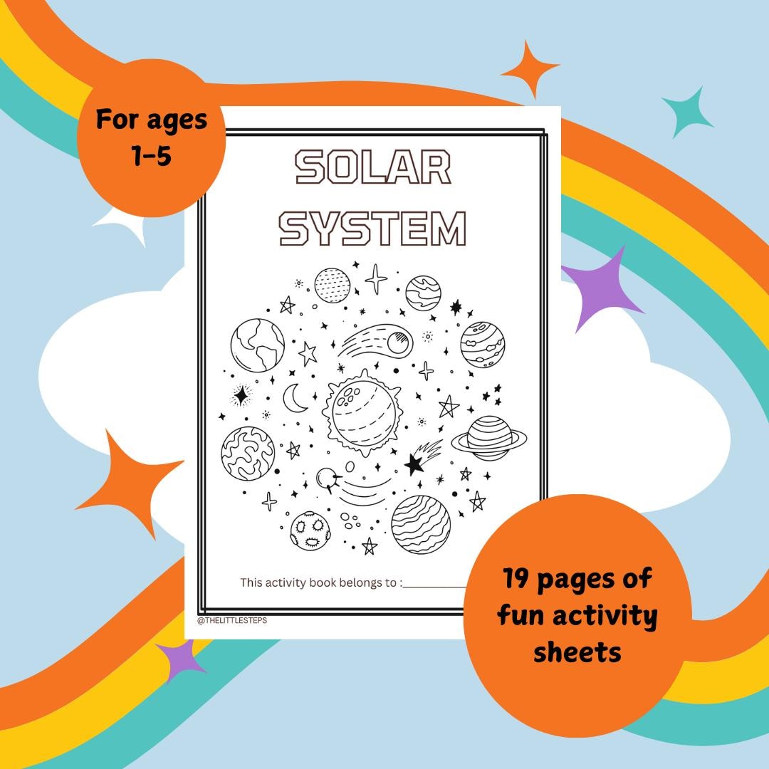 Printable Outer Space Activity Worksheet - Etsy