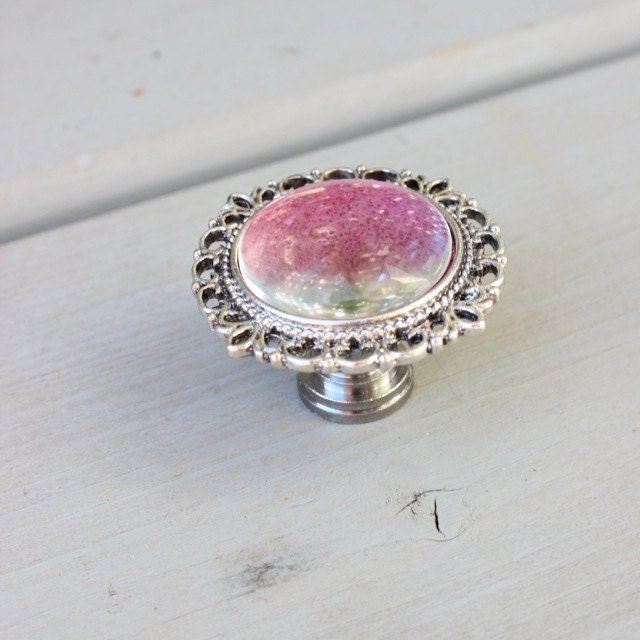 Glitter Cabinet Knobs in Hot Pink Glitter Pink Drawer Knobs | Etsy