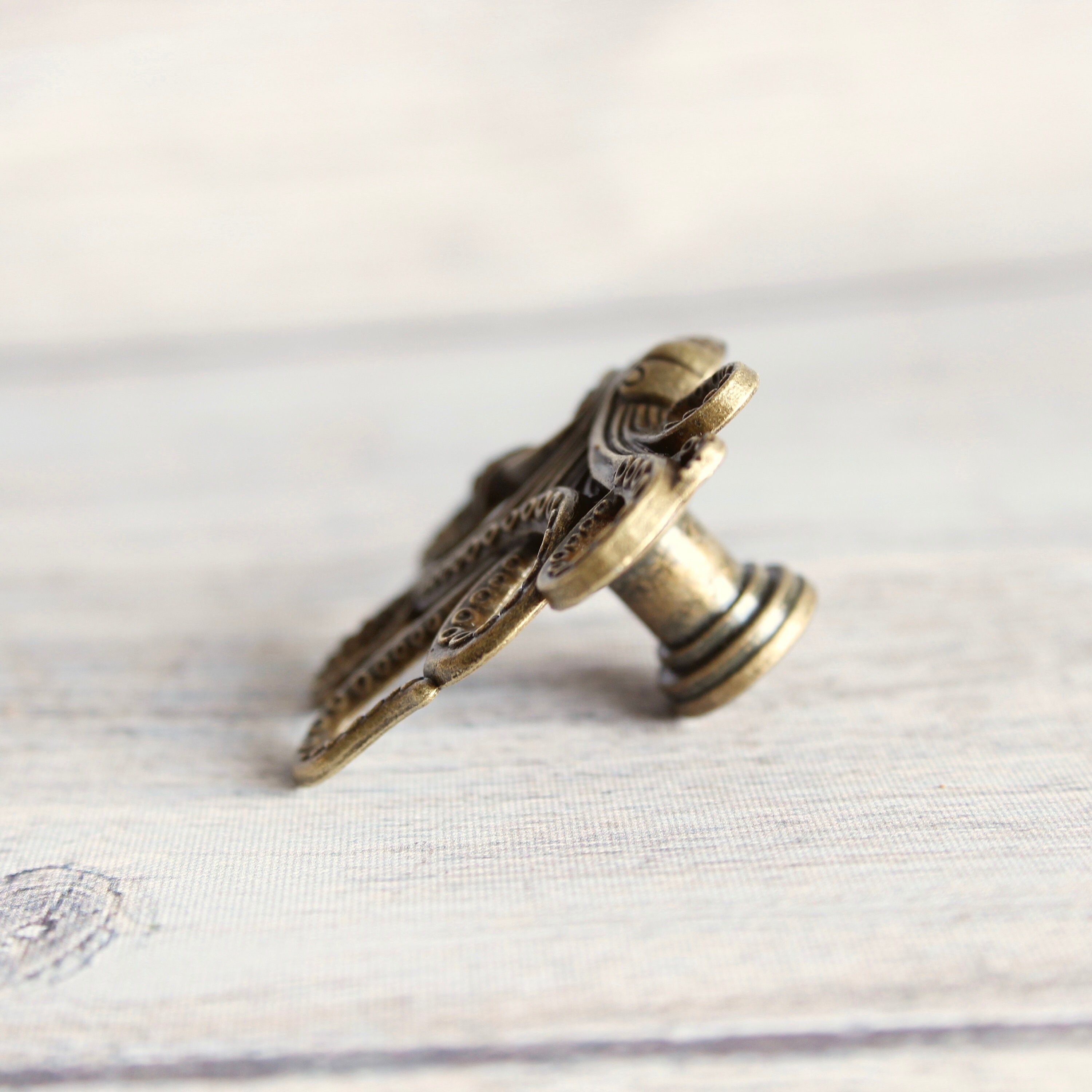 Octopus Drawer knobs in Brass Octopus Cabinet knobs in Brass | Etsy