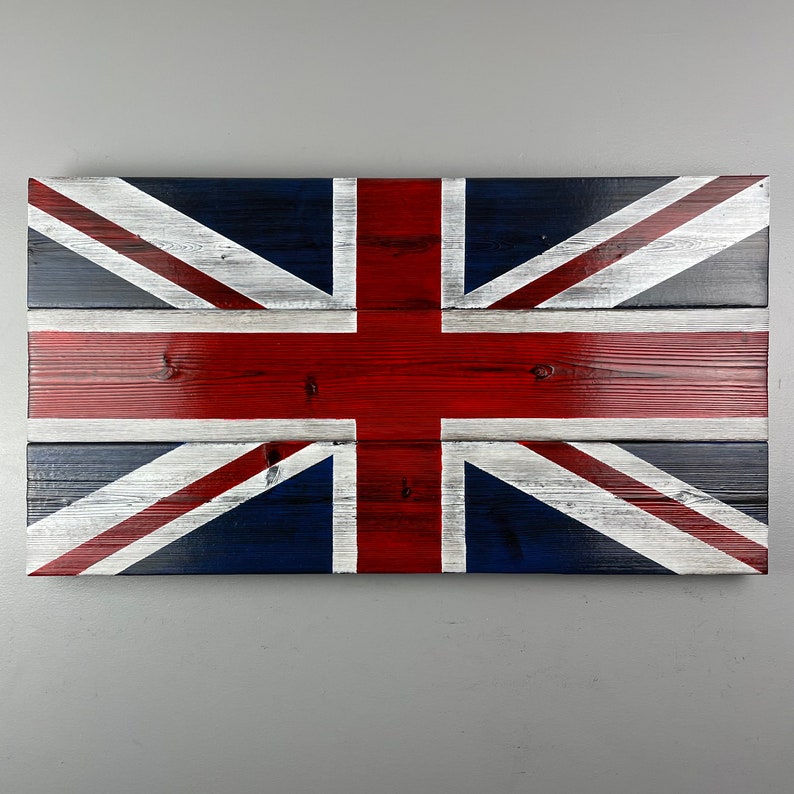 Burnt Wood British Flag Wooden Union Jack Flag Shou Sugi - Etsy Canada