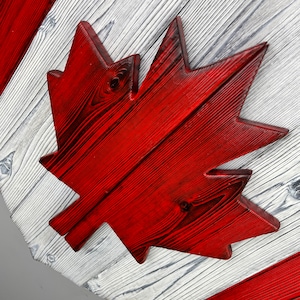 Custom Canadian Wood Flag - Personalized Road Sign Canada - Wall Art ...