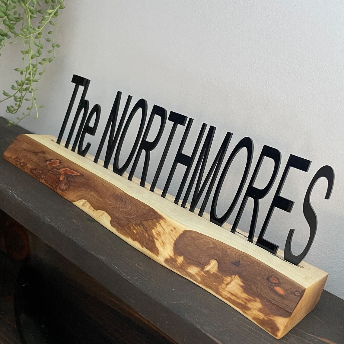Desk Name Plate Maple Custom Wood Desk Sign Personalized - Etsy
