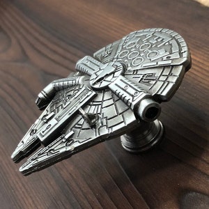 Star Wars Drawer Knob Millennium Falcon in Metal Cabinet | Etsy