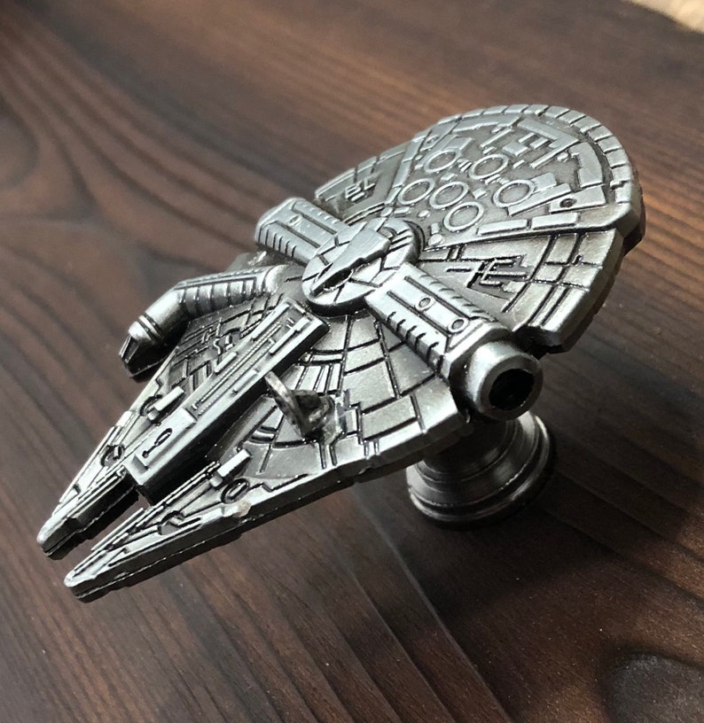 Star Wars Drawer Knob Millennium Falcon in Metal Cabinet - Etsy