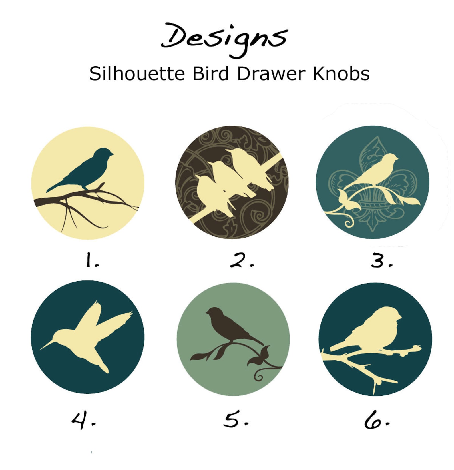 Bird Drawer Knobs Brass Cabinet Knobs With Bird Images | Etsy