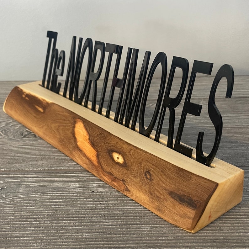 Desk Name Plate Maple Custom Wood Desk Sign Personalized - Etsy