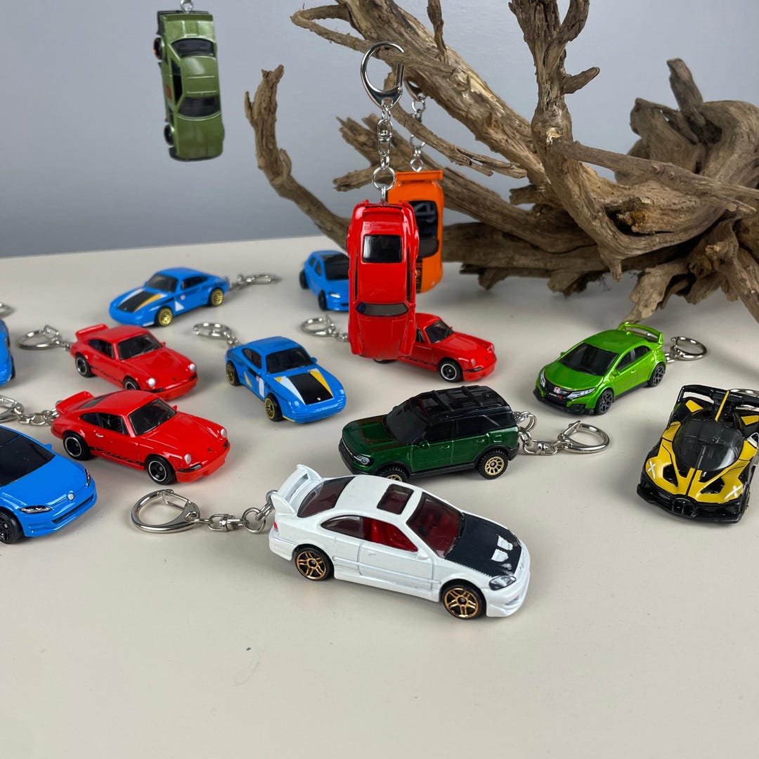 Toy Car Key Chains - Die Cast 1:64 Scale Car Key Chain - Gift Car Lover ...