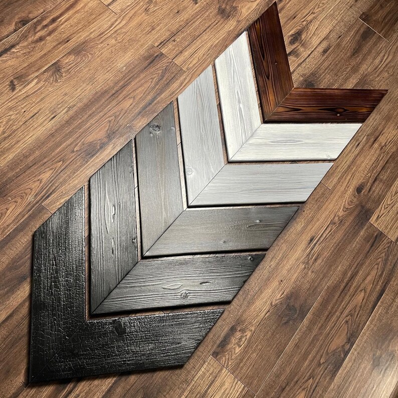 Wood Chevron Arrows Wood Arrow Wall Hanging Shou Sugi Ban - Etsy