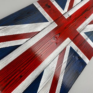 Burnt Wood British Flag Wooden Union Jack Flag Shou Sugi Ban Wooden ...