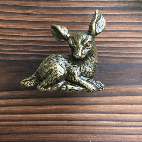 Deer Drawer Knobs / Deer Cabinet / Gothic Home Decor / Animal - Etsy