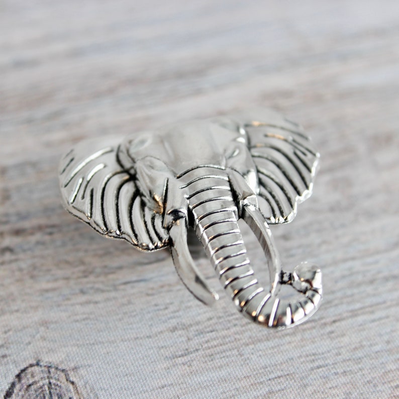 Elephant Drawer Knobs in Silver for Nursery Decor Silver - Etsy