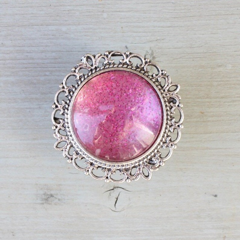 Glitter Cabinet Knobs in Hot Pink Glitter Pink Drawer Knobs - Etsy