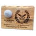 Custom Golf Award Live Edge Wood With Golf Ball Personalized Golf ...