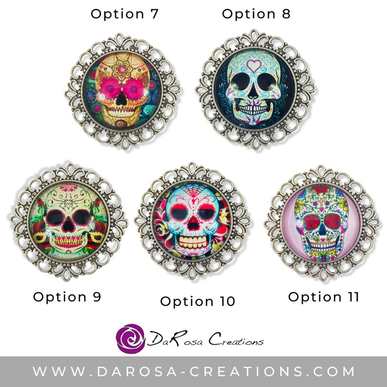 Sugar Skull Drawer Knobs Day of the Dead Cabinet Knobs Cinco - Etsy