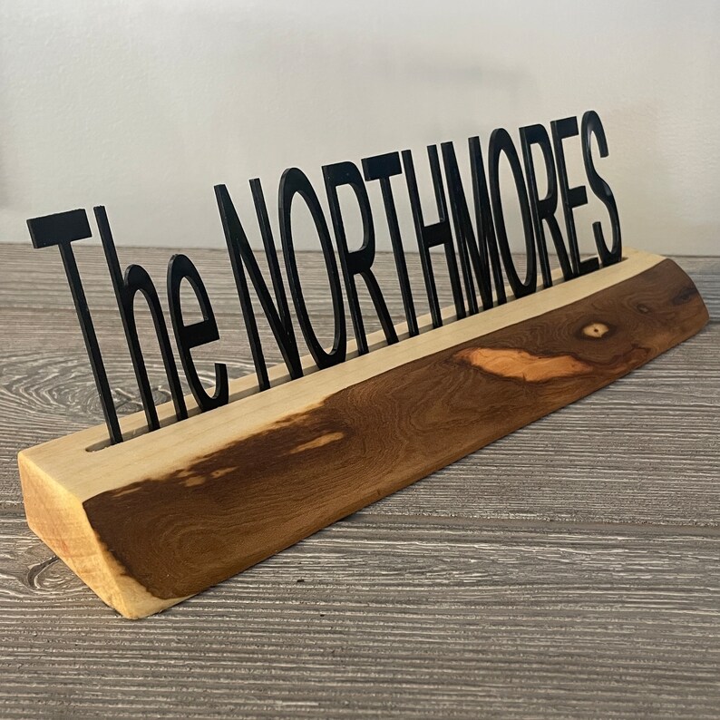 Desk Name Plate Maple Custom Wood Desk Sign Personalized - Etsy
