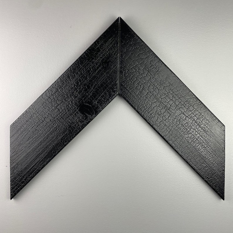 Wood Chevron Arrows Wood Arrow Wall Hanging Shou Sugi Ban - Etsy