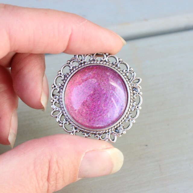 Glitter Cabinet Knobs in Hot Pink Glitter Pink Drawer Knobs - Etsy