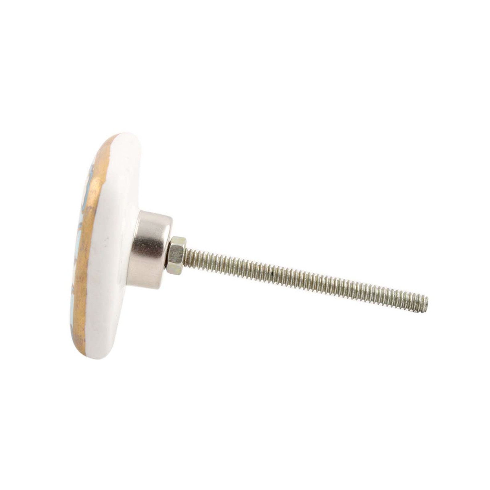 Square Ceramic Drawer Knob Ginko Leaf Cabinet Knobs Blue - Etsy