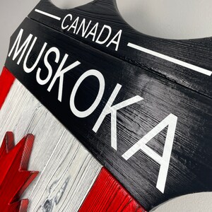 Custom Canadian Wood Flag - Personalized Road Sign Canada - Wall Art ...