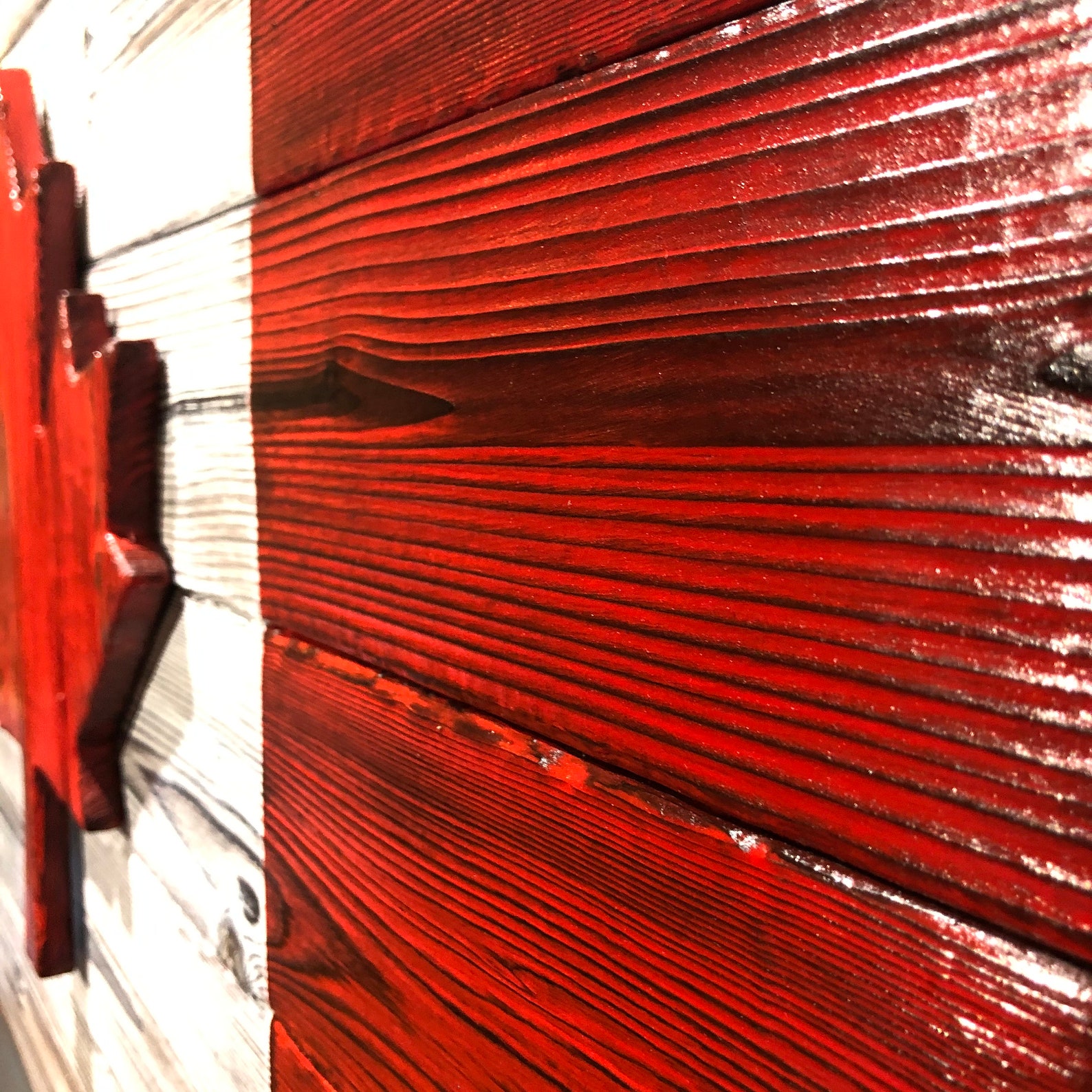 Rustic Wood Canadian Flag - 20' X 30" Burnt Cedar Shou Sugi Ban Flag of ...