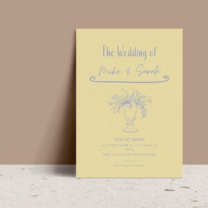 SUMMER BRIDE | Wedding Template | Editable Wedding Stationery Set ...