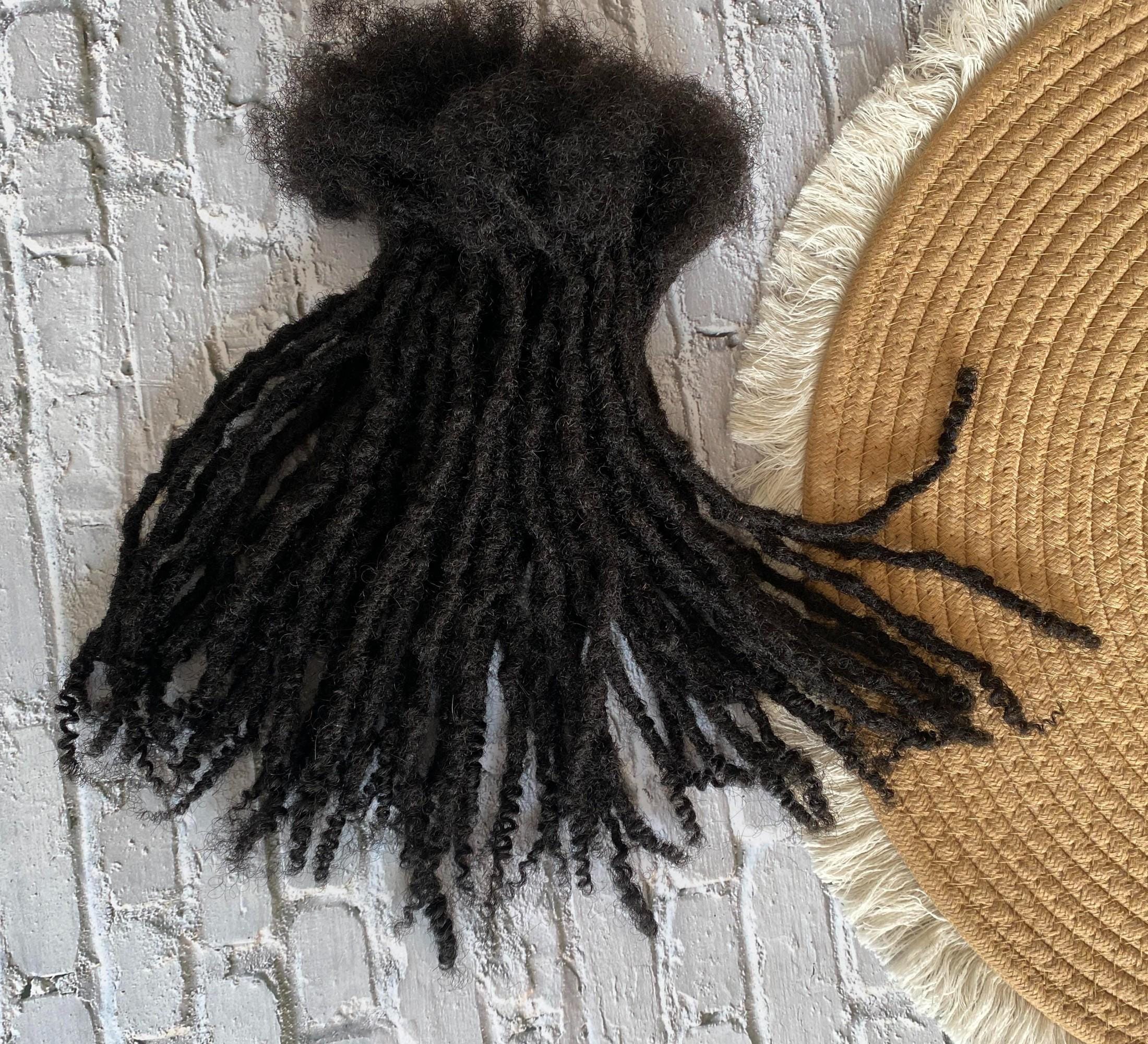 100 Locs Anwi Textured Human Hair Loc Extensions With Curly Tips ...