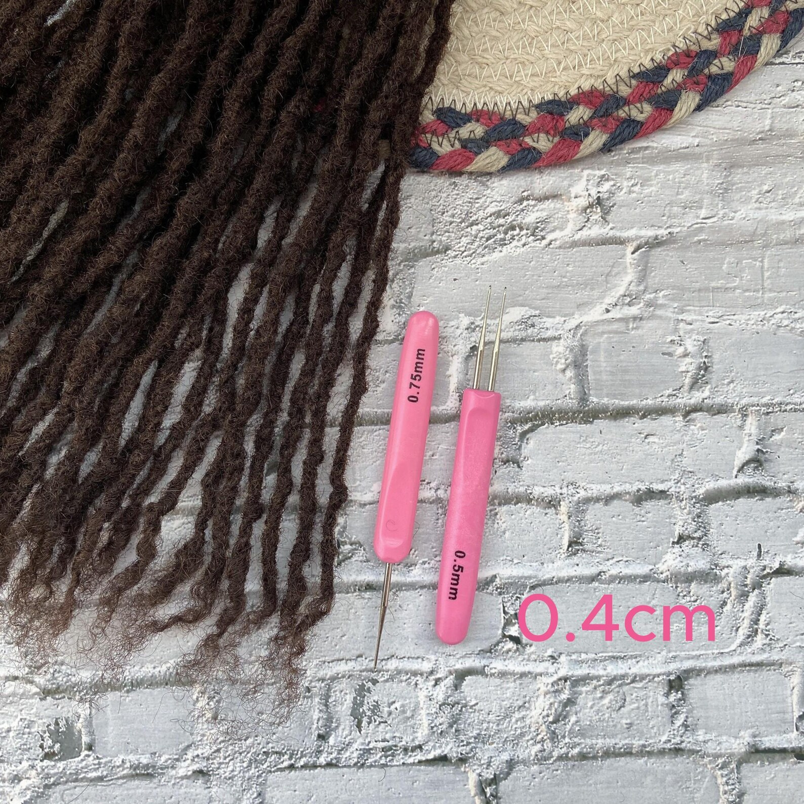 Dark Brown(#2) Natural Curly Tips Human Hair Textured Loc(dreadlock ...