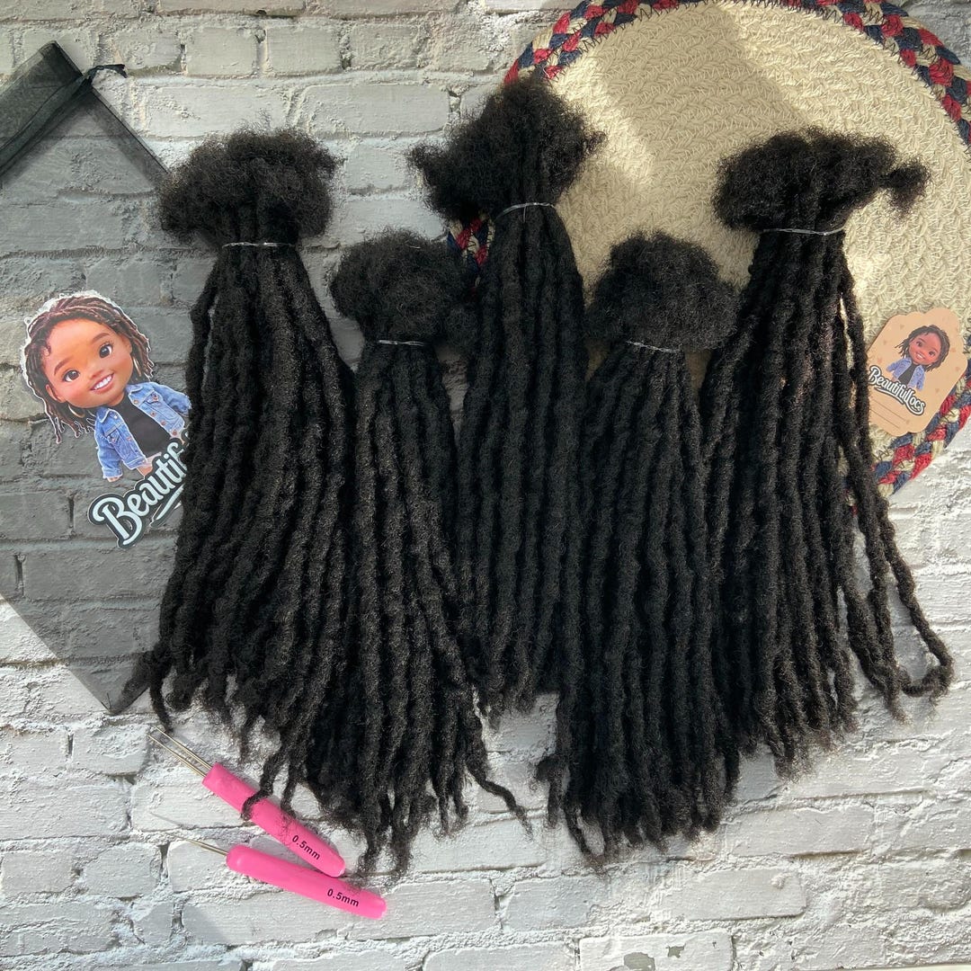 100% Human Hair Dreadlock Extensions With Curly/closed Tips| 0.3cm, 0 ...