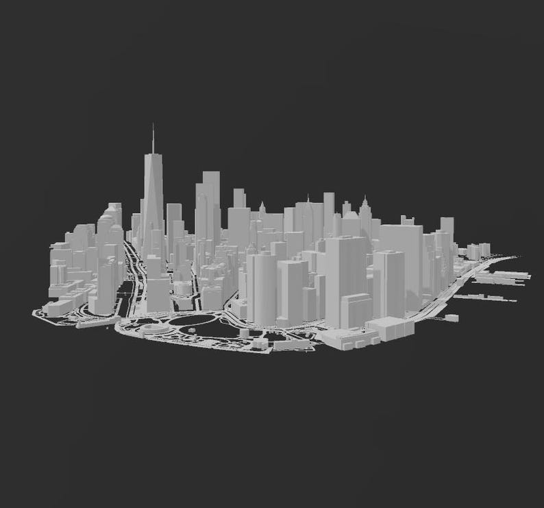 New York 3D Model - Etsy