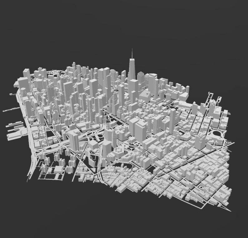 New York 3D Model - Etsy