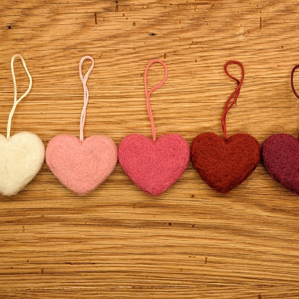 Felt Heart Ornament - Etsy