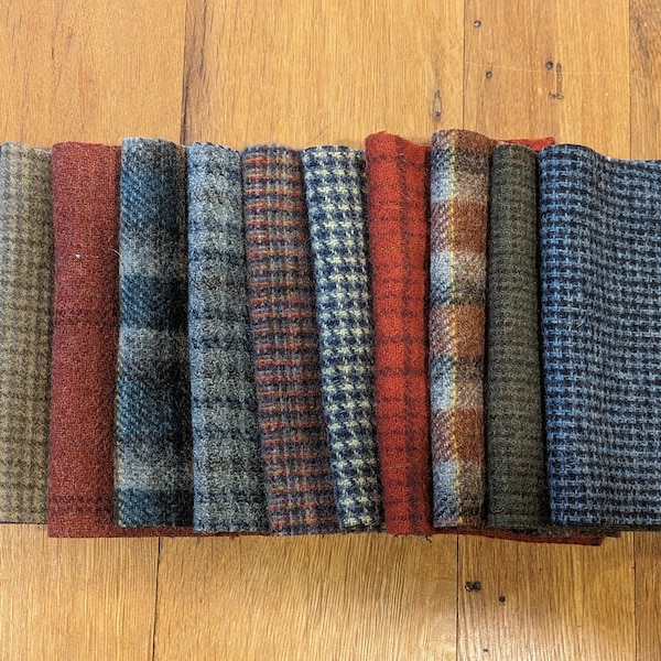 Plaid Wool Fabric - Etsy