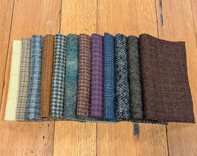 Wool Fabric Applique Rainbow Solids Bundle, 12 Pieces, 6 X 8 Inches, 4. ...