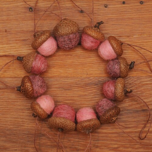 Pink Felted Wool Acorns or Acorn Ornaments - Etsy