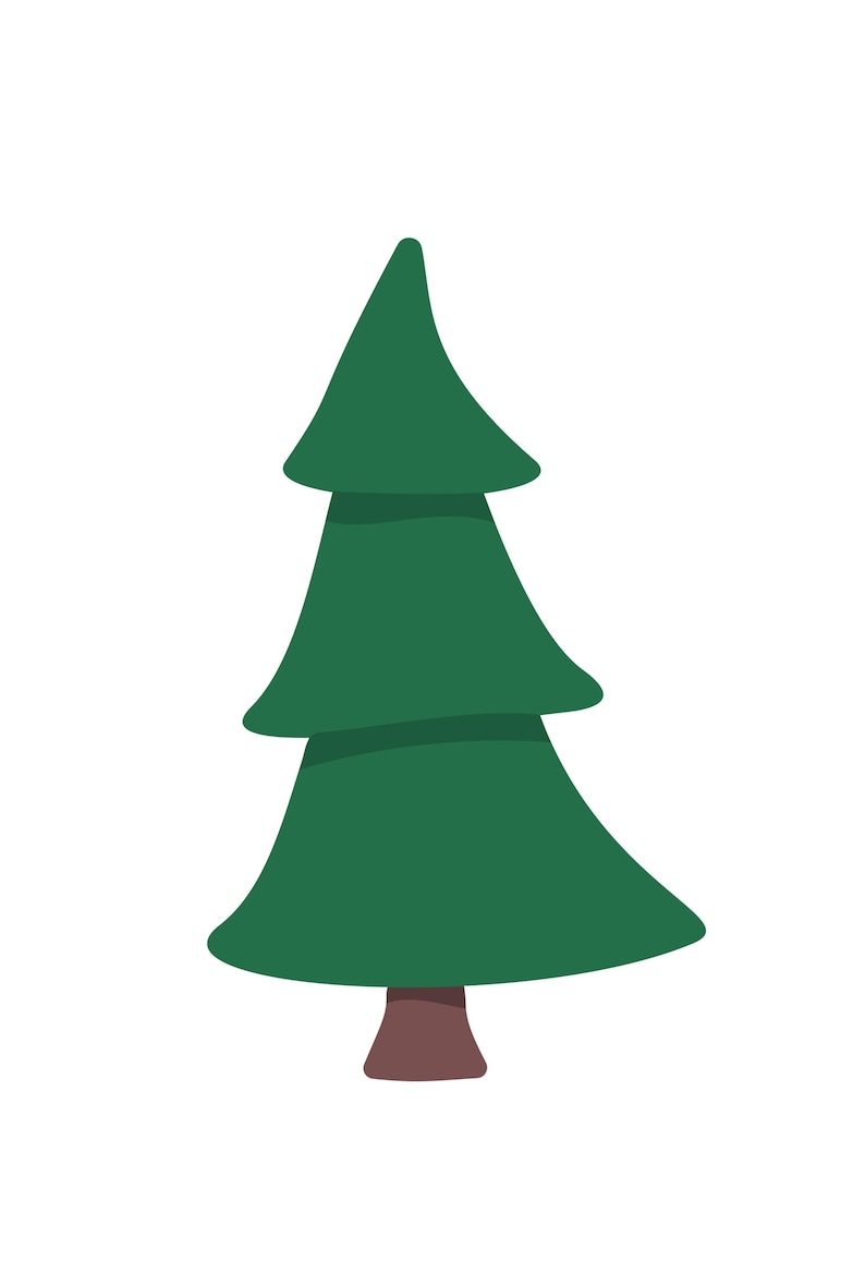 Simple Pine Tree SVG Digital Donwload - Etsy