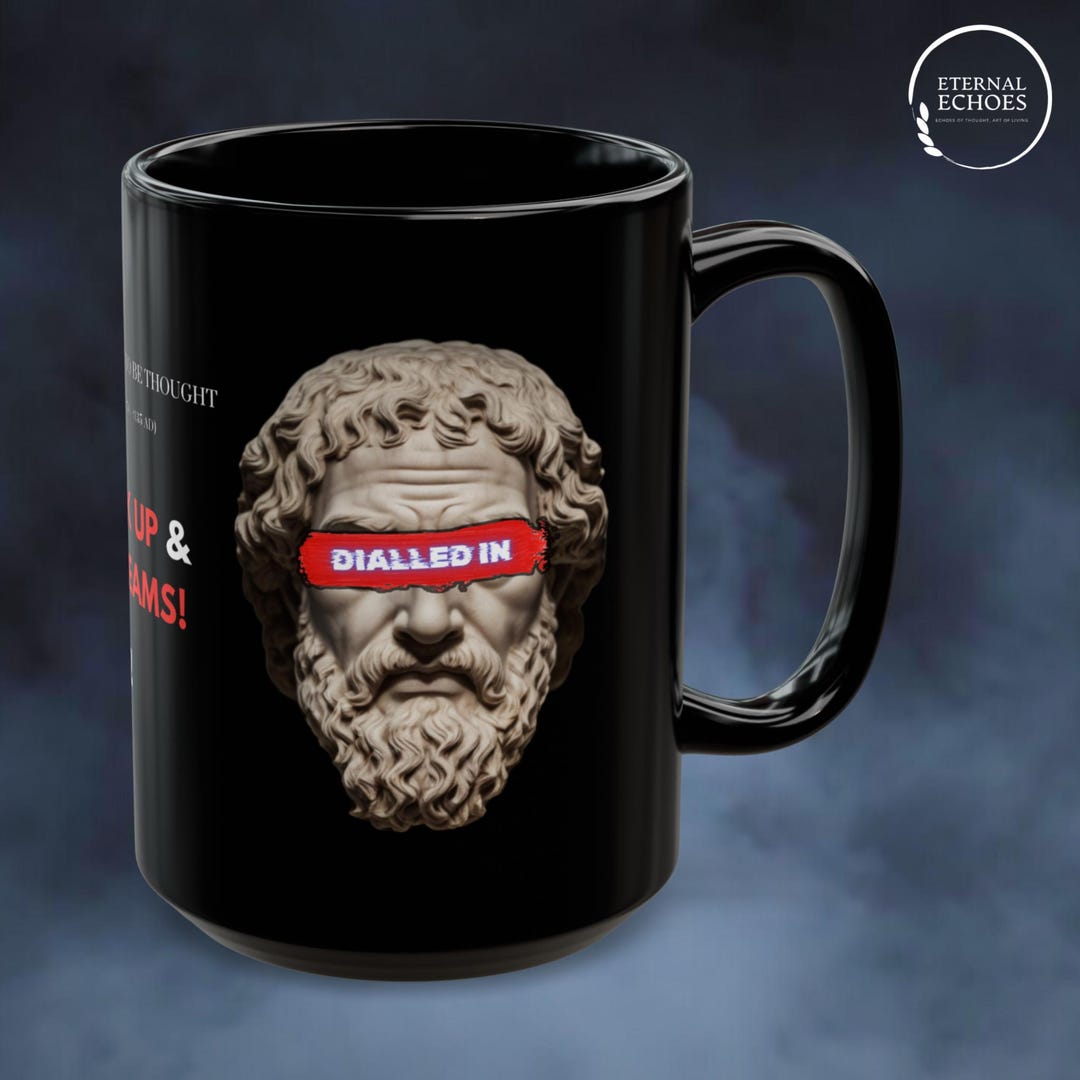 Dark Stoicism Quote Mug With Motivational Quote & Sweary Affirmation ...