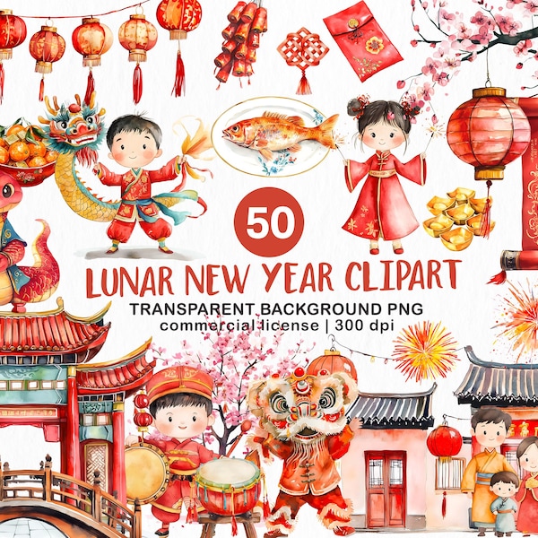 New Year Clipart - Etsy
