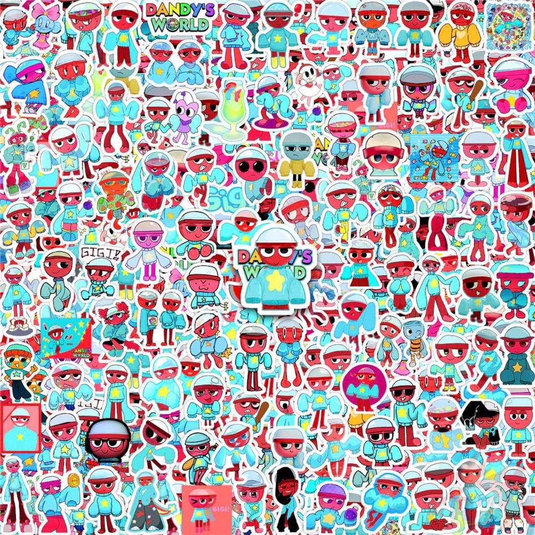 110 GIGI Dandy's World Sticker-04 Inspired Sticker Pack for Water ...