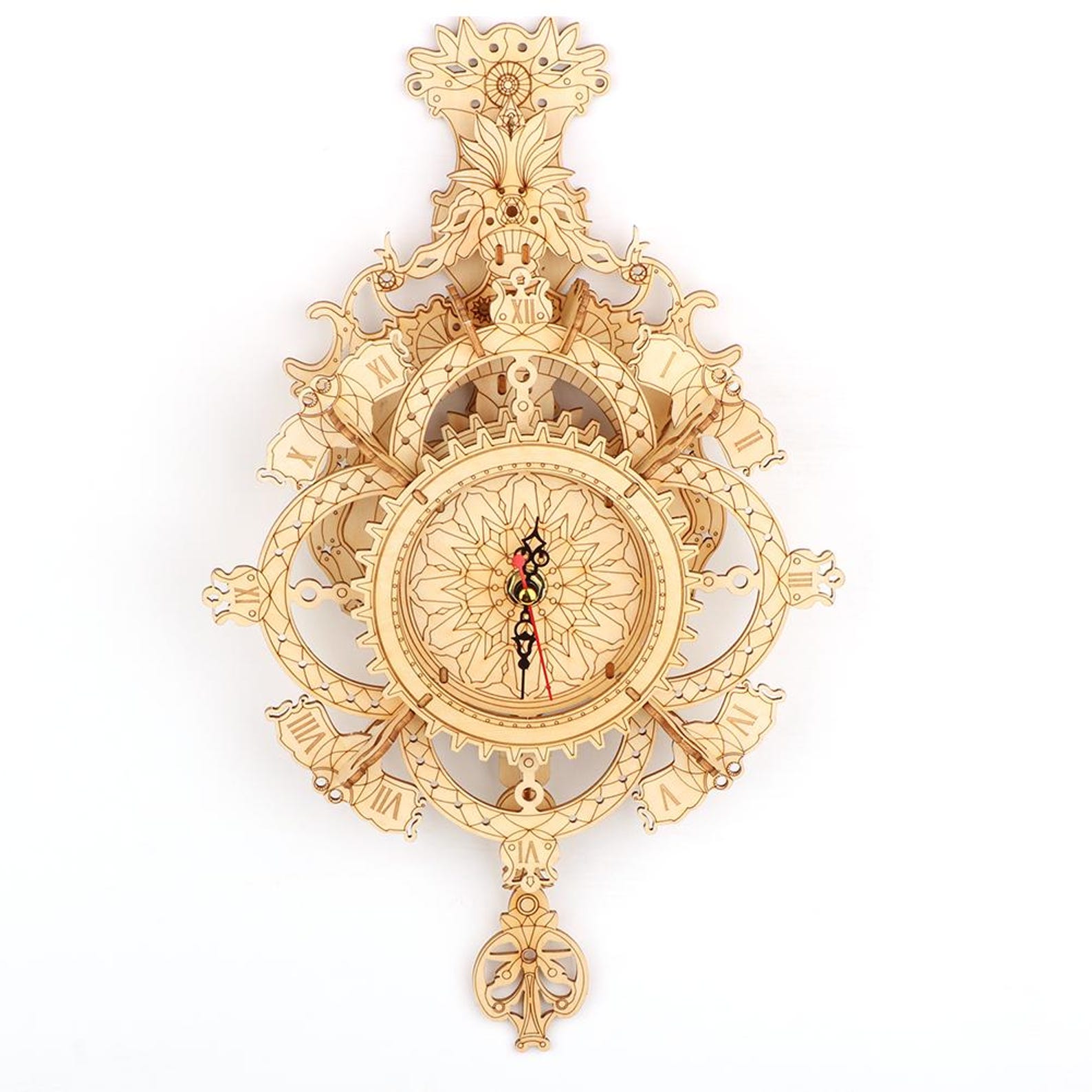 DIY Wooden Gear Clock Kit | Customizable Wall Decor | Unique Gift - Etsy