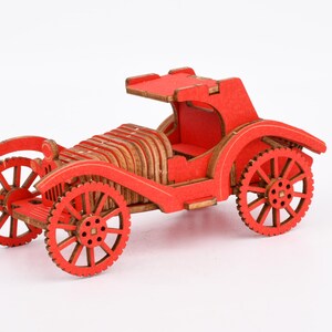 Vintage Car 3D Wooden Model Kit - Easy DIY Gift - Etsy