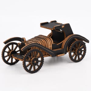 Vintage Car 3D Wooden Model Kit - Easy DIY Gift - Etsy