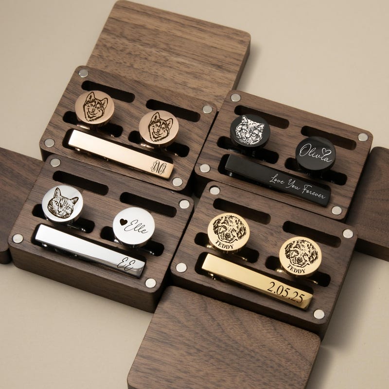 Pet Cufflinks for Men - Etsy