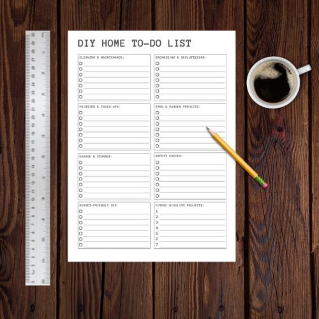 DIY Home To-do List | Cleaning | Organizing | Painting | Yard | Garden ...