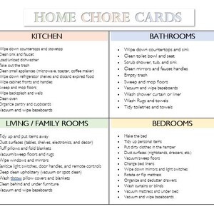 Family Chore Chart Bundle - Etsy