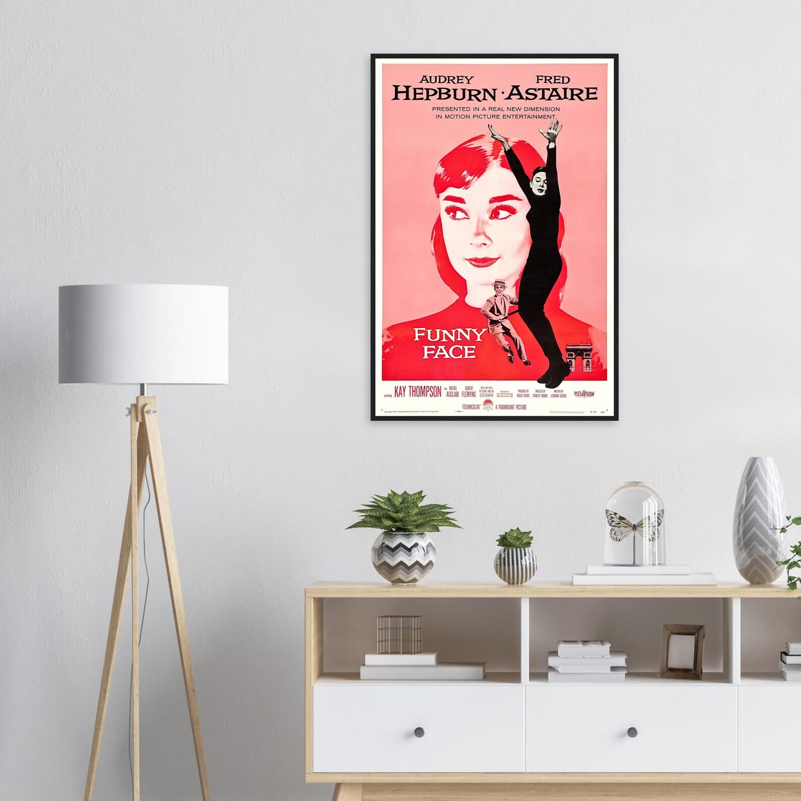 Funny Face Poster | 1957 Audrey Hepburn & Fred Astaire Print | Vintage ...