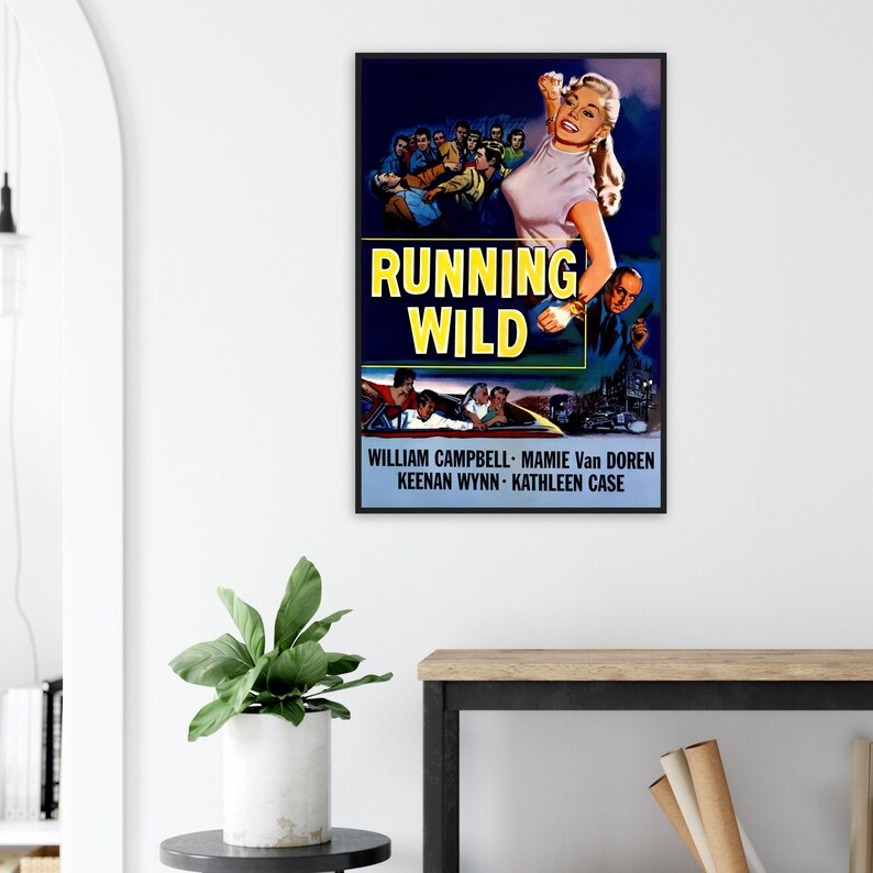 Running Wild Movie Poster | 1955 Classic Film Print | Vintage Hollywood ...