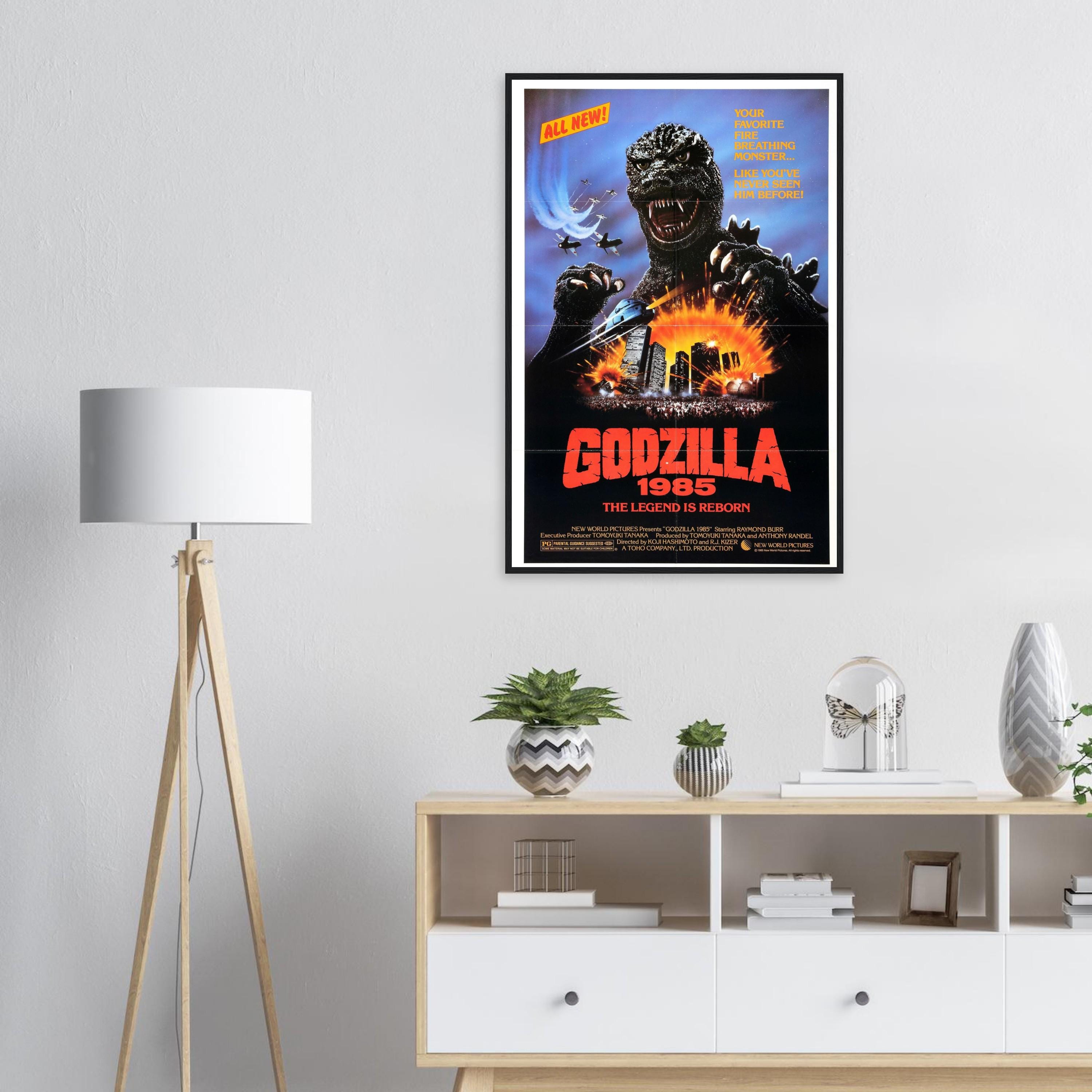Godzilla 1985 Movie Poster – Retro Kaiju Film Print – Vintage Monster ...