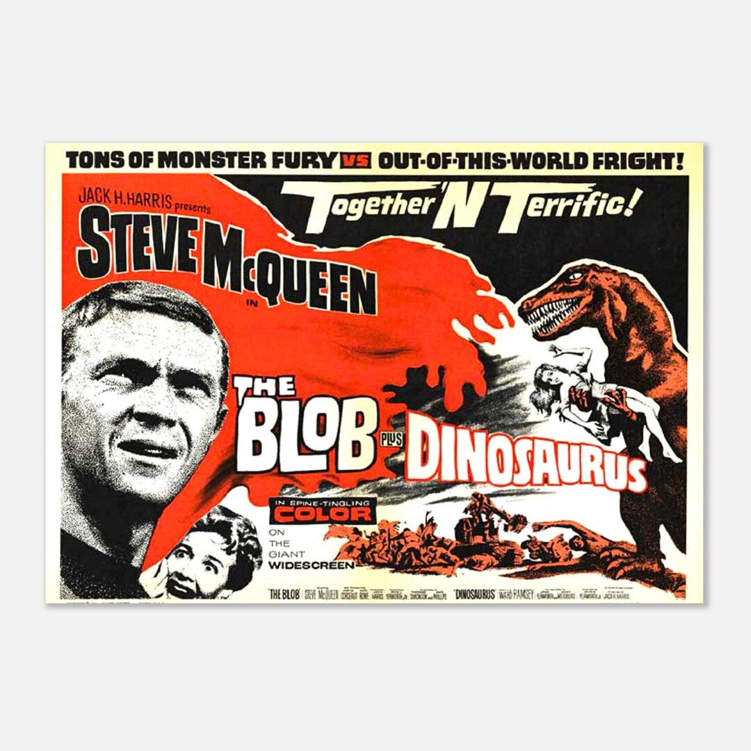 The Blob Movie Poster – 1958 Sci-fi Horror Classic Wall Art - Etsy