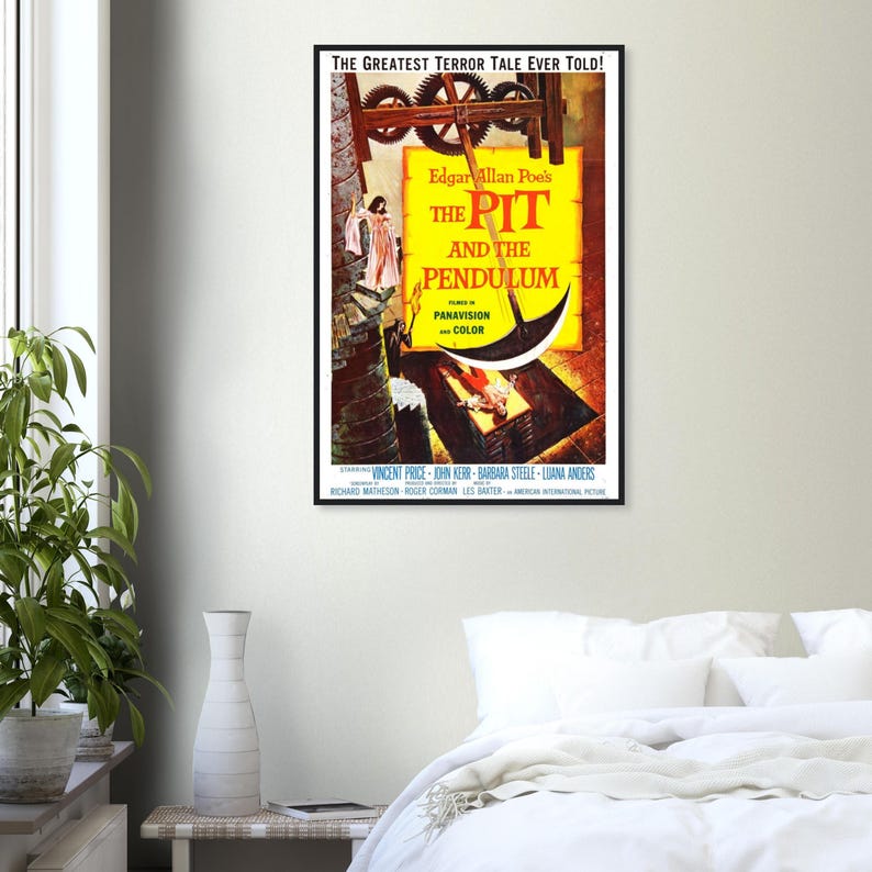 The Pit and the Pendulum (1961) Movie Poster – Vincent Price Classic ...